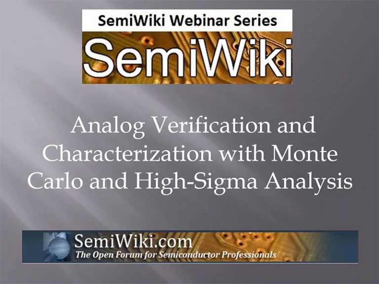 Analog Verification and Characterization with Monte Carlo and High ... Analog Verification and Characterization with Monte Carlo and High ...
